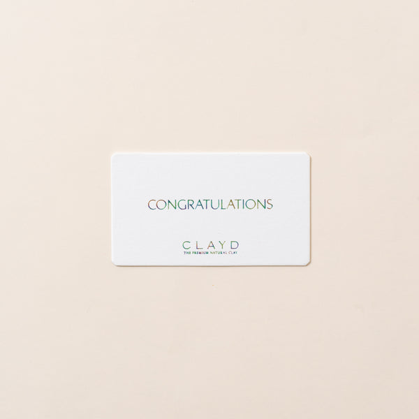 ギフト用メッセージカード[ CONGRATULATIONS ] – CLAYD